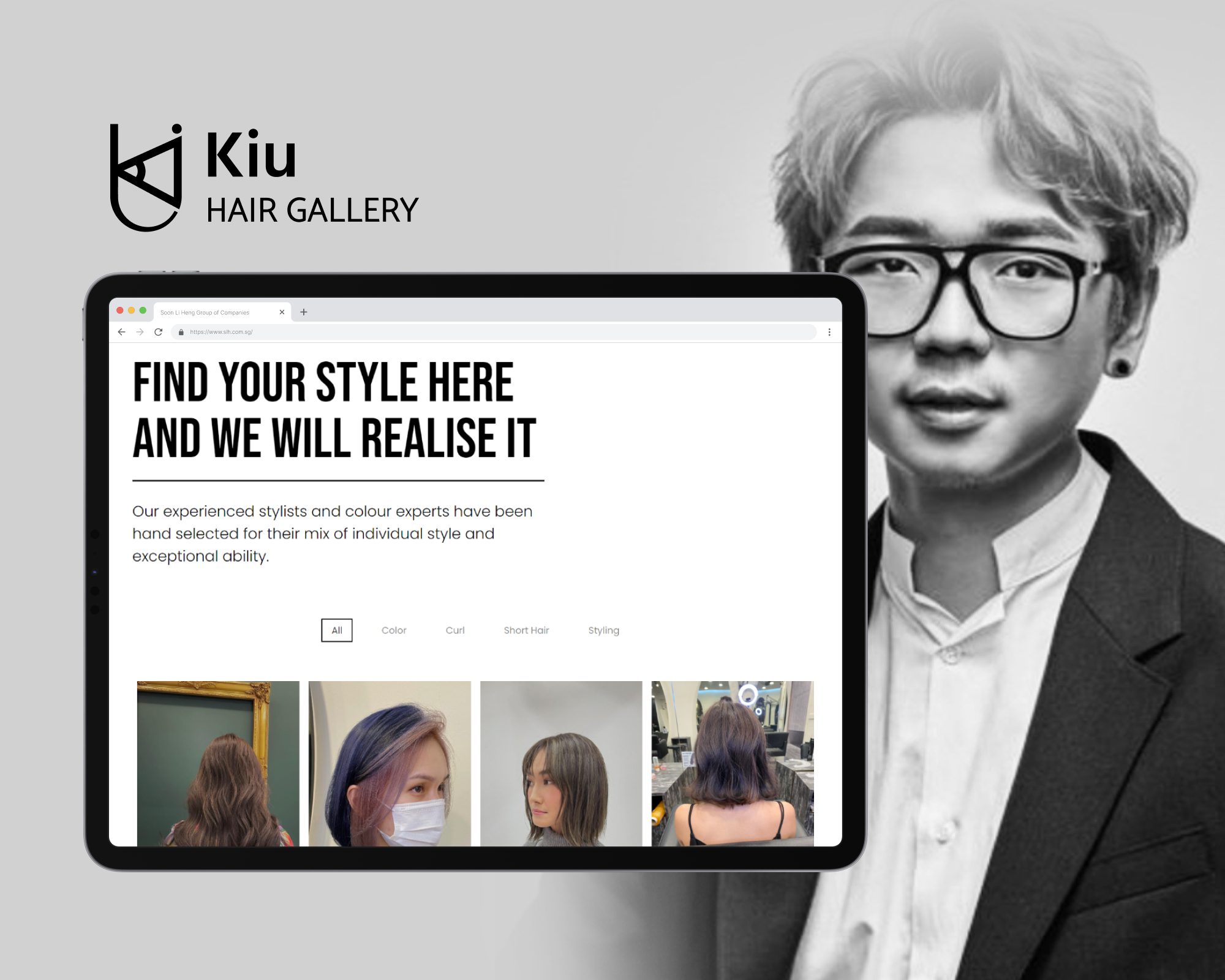 KIU Hair Gallery - Web Design Singapore